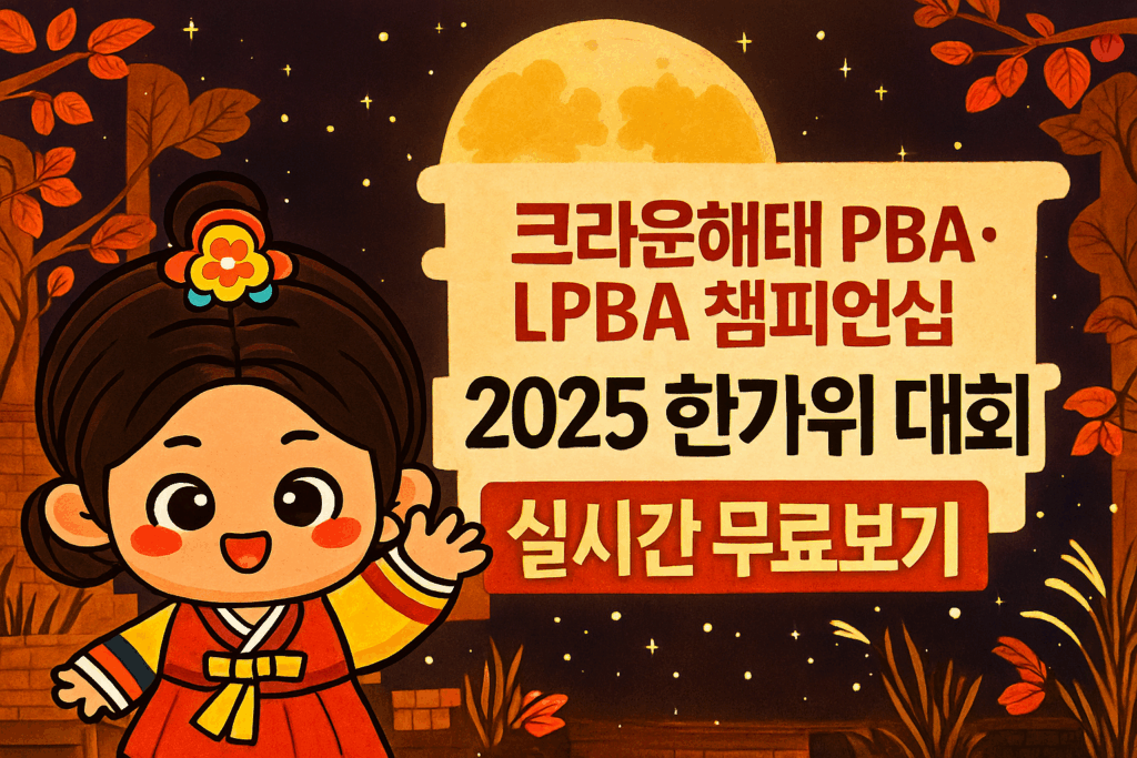 크라운해태 PBA LPBA 챔피언십 2025 한가위 대회 실시간 무료보기